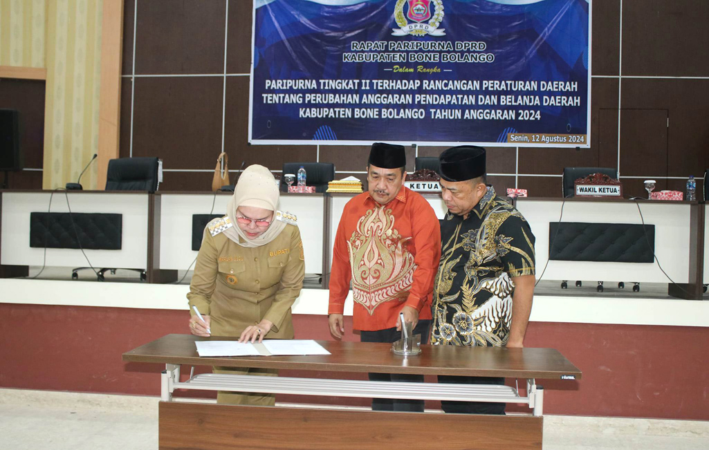 DPRD - Pemkab Bone Bolango Setujui Ranperda Perubahan APBD 2024 | Berita Bone Bolango