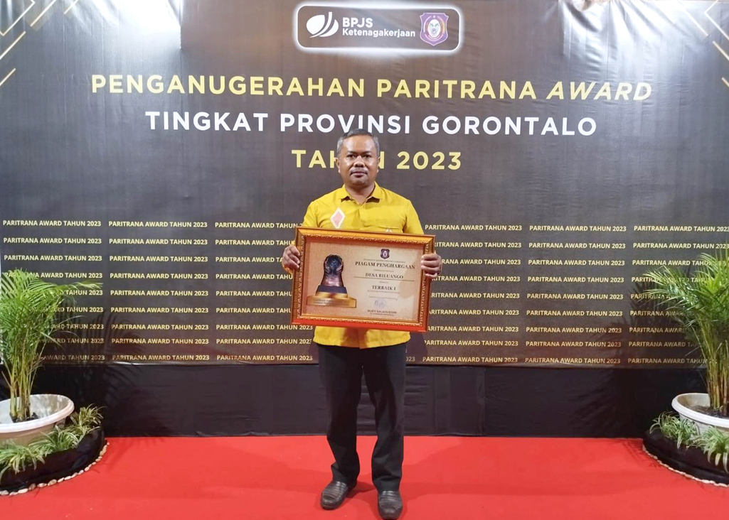 Desa Biluango Raih Terbaik I Paritrana Award 2023 BPJS Ketenagakerjaan Kategori Pemerintah Desa ...
